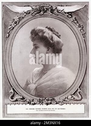Victoria Eugenie of Battenberg was the Queen consort of Spain, married ...