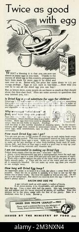 WW2 Food Recipes World War II 1940’s UK British Propaganda vintage ...