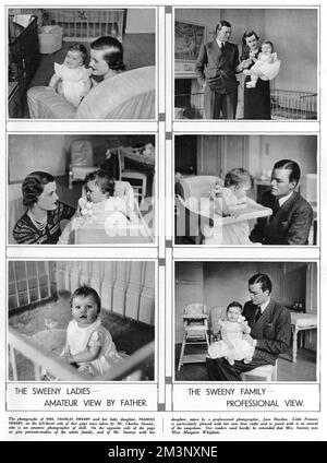 Mrs Charles Sweeny and daughter Frances Stock Photo - Alamy