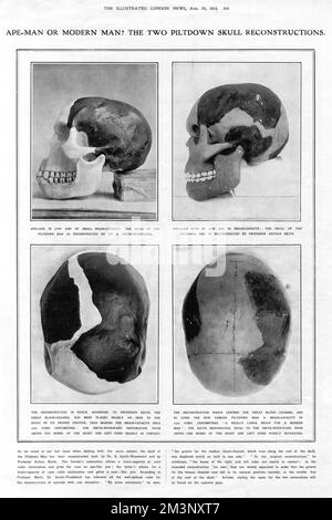 Piltdown man reconstructed Stock Photo - Alamy