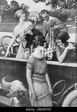 LESBIAN MOTORISTS 1920S Stock Photo - Alamy