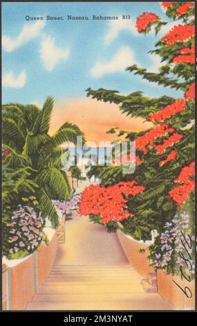 Queen Street, Nassau, Bahamas , Streets, Tichnor Brothers Collection ...