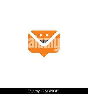 Mail Fox Logo Design. Fox Icon Fun Stock Vector Image & Art - Alamy