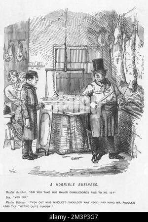 Victorian Butcher's Shop Stock Photo - Alamy