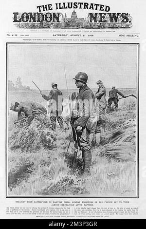 German Prisoners of War Farming in Normandy "German prisoners of war ...