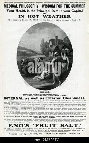 Advertisement for Eno's Fruit Salt Stock Photo - Alamy