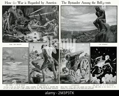 WW1 - American Neutrality Stock Photo - Alamy