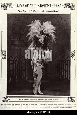 GLORIA SWANSON (1899-1983) American film actress about 1950 Stock Photo ...