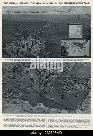Map of the war in North Africa by G. H. Davis Stock Photo - Alamy