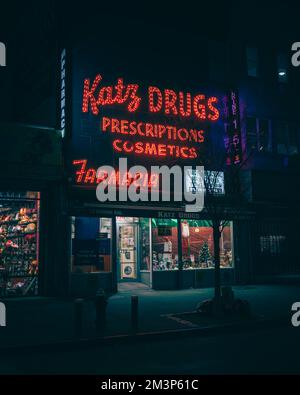 Katz Drugs vintage sign, Brooklyn, New York Stock Photo - Alamy