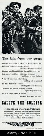 Advert from the National Savings Committee 1944 Stock Photo - Alamy