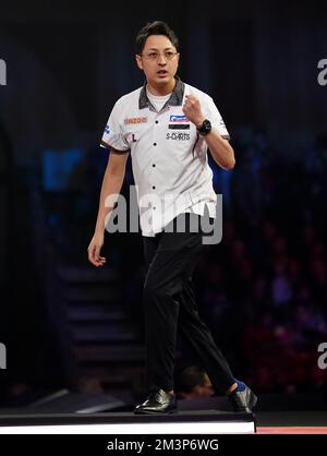 Japan's Toru Suzuki in action against Croatia's Boris Krcmar during day ...