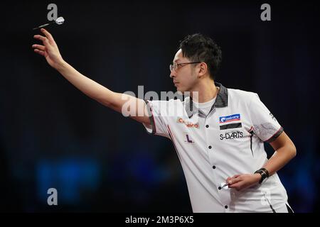 Japan's Toru Suzuki in action against Croatia's Boris Krcmar during day ...
