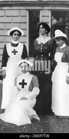 Lady Stradbroke, nursing matron at Henham Hall, WW1 Stock Photo - Alamy