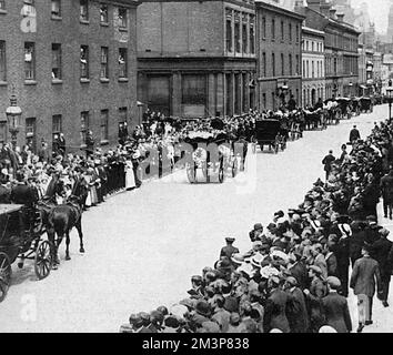 Joseph Chamberlain funeral Stock Photo - Alamy