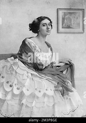 Tamara Karsavina (1885-1978), Russian ballet dancer, who, in 1919, at ...