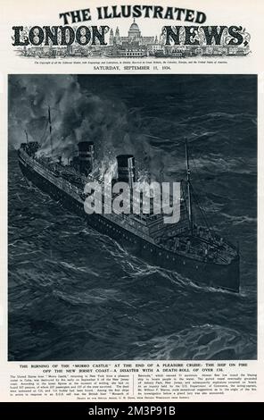 The SS Morro Castle was a passenger ship that caught fire off the coast ...