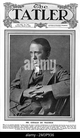 The Actor Gerald Du Maurier in prison fatigues (the classic striped ...