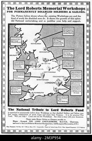 Lord Roberts Memorial Workshops, WW1 Stock Photo - Alamy