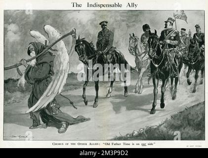 Cartoon, The Allies, WW1 Stock Photo - Alamy