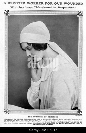 A portrait of Lady Victor Paget, a historical figure known for her ...