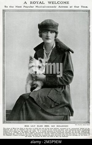 Lily Elsie (1886 - 1962) popular theatre actress and singer an star of ...