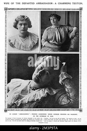 A portrait of Prince Lichnowsky, German Ambassador in London 1912-1914 ...