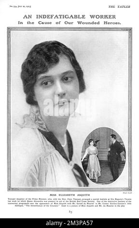 Elizabeth Charlotte Lucy Asquith (1897-1945), later Princess Bibesco ...