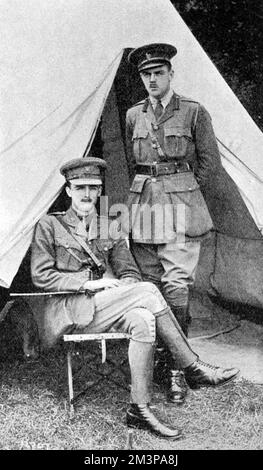 Lloyd George's sons as soldiers, WW1 Stock Photo - Alamy
