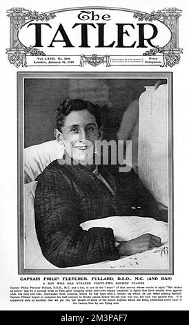 British flying ace of World War One, Captain Albert Ball (1896 - 1917 ...