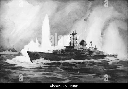 WW2 II German battleship Bismarck sinks the Royal Navy s largest ...