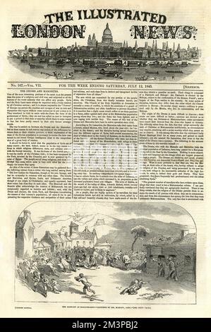 Illustrated London News, 12th July 1845, page 2 Stock Photo - Alamy