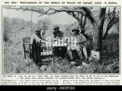 Prince of Wales with Denys Finch-Hatton Stock Photo - Alamy