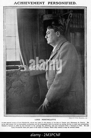 Alfred Harmsworth, Lord Northcliffe (1865 - 1922), British newspaper ...