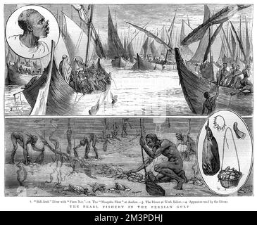 Arab pearl divers in the Persian Gulf are part of the rich maritime ...