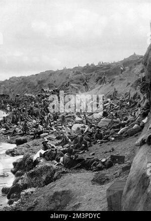Landing at Suvla Bay, Gallipoli, 1915 Stock Photo - Alamy
