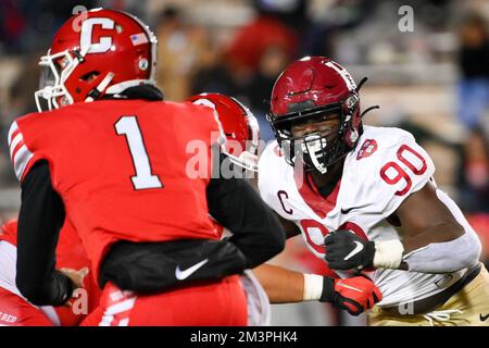 October 7, 2022: Harvard Crimson defensive lineman Truman Jones (90) pressures Cornell Big Red ...