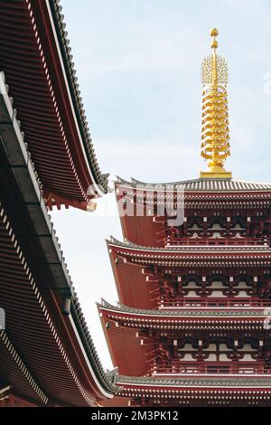 Building in Asakusa, Tokyo with ukiyo-e portraits of kabuki actors ...