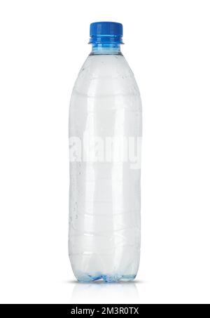 small blank plastic bottle on white background Stock Photo - Alamy