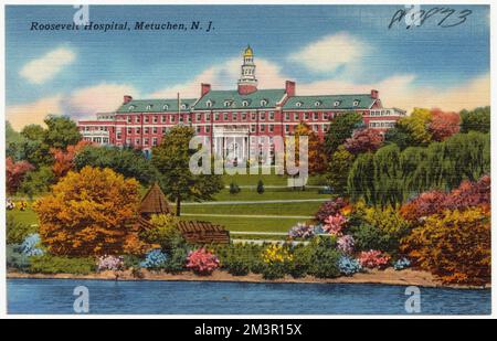 Roosevelt Hospital, Metuchen, N. J. , Hospitals, Lakes & ponds, Tichnor ...