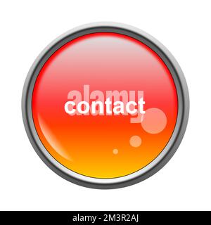 colored button with an inscription on a white background Stock Photo ...