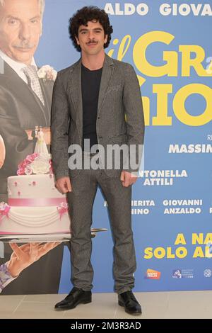 Rome, Italy. 16th Dec, 2022. Actors Aldo Baglio, Giovanni Storti and ...