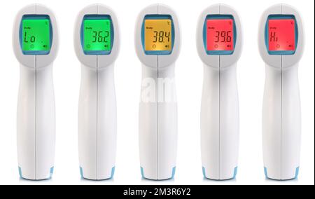 A closeup view of non-contact medical infrared thermometer from all ...