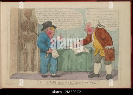 The Quack Doctor' by Thomas Rowlandson (1756-1827). A cartoon that ...