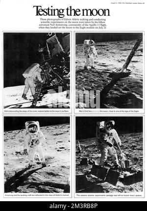 Apollo 11 lunar landing module on the moon during July 20, 1969's ...