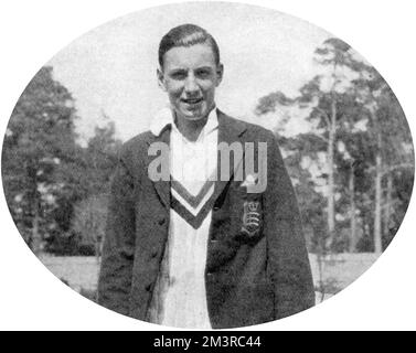 Fred Perry. Portrait of the British tennis player and Grand Slam ...