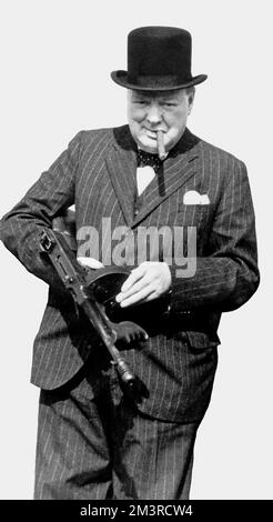 WINSTON CHURCHILL (1874-1965) Pictured as a child and wearing a bowler ...