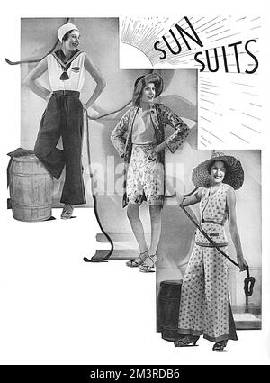 Beach pyjamas, 1931 Stock Photo - Alamy