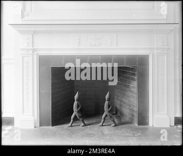 Salem, 258 Essex Street, interior detail, mantel, from Choate house ...