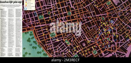 Map of West End theatres, London, England Stock Photo - Alamy